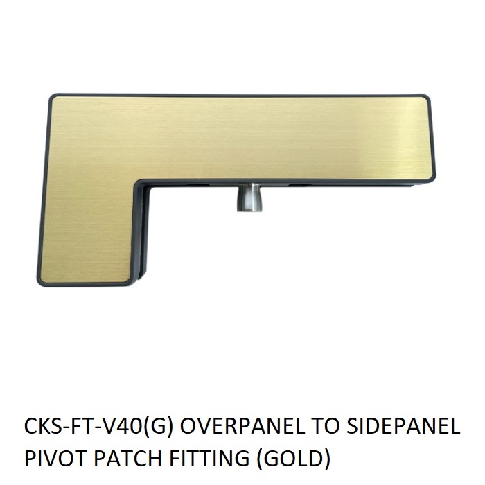 CKS Glass Hardware | V-SERIES PATCH FITTING (GOLD)