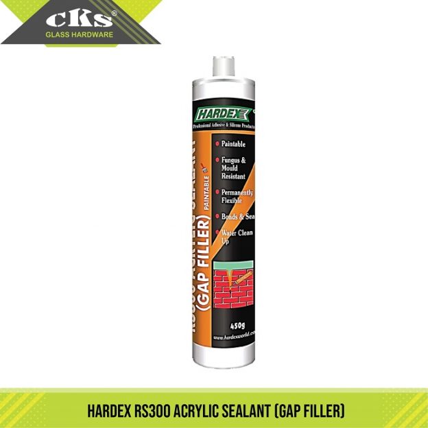 CKS Glass Hardware | HARDEX RS300 ACRYLIC SEALANT (GAP FILLER)
